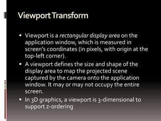 3 d graphics with opengl part 2 | PPTX