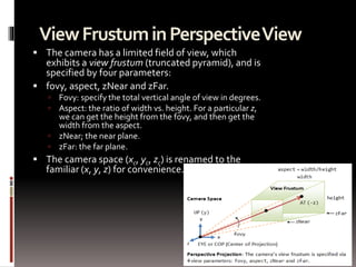 3 d graphics with opengl part 2 | PPTX