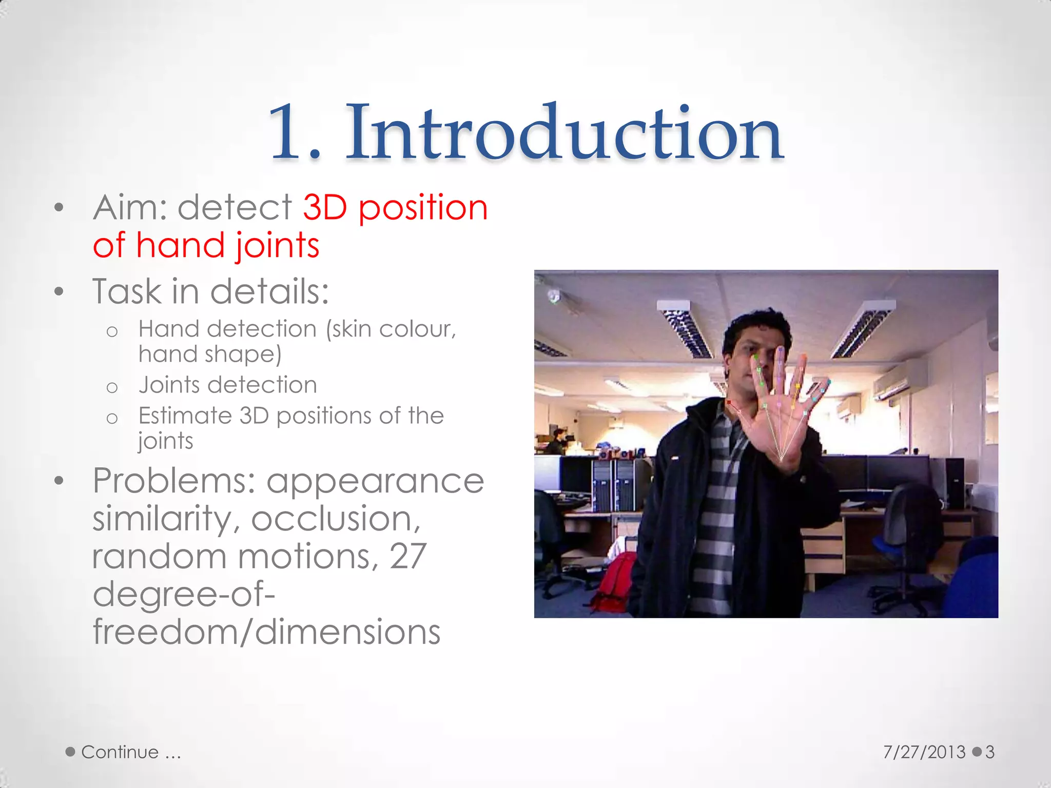 3D Hand Tracking | PPTX