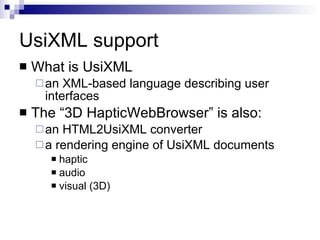3 d hapticwebbrowser | PPT