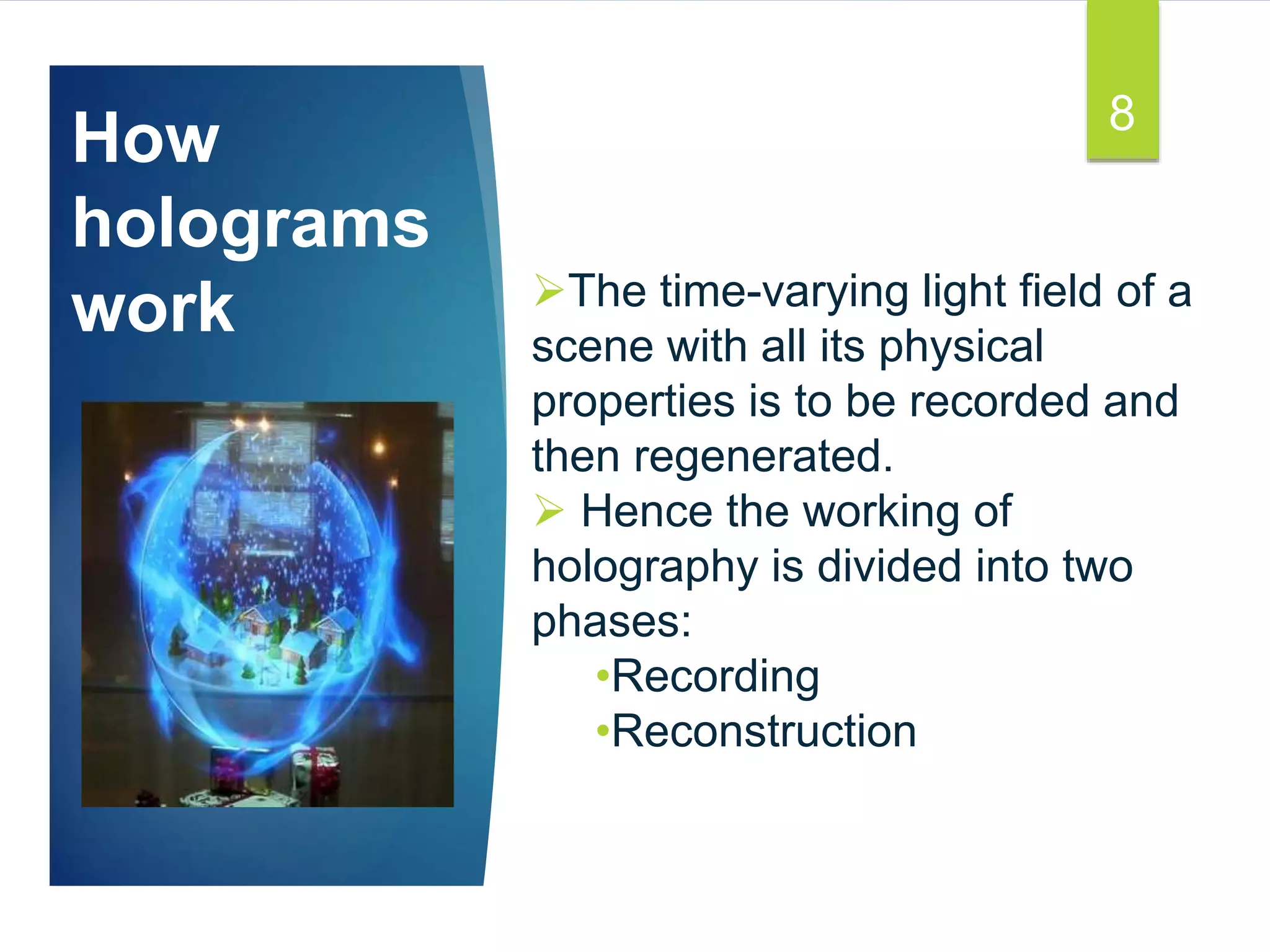 3d holographic projection ppt | PPTX