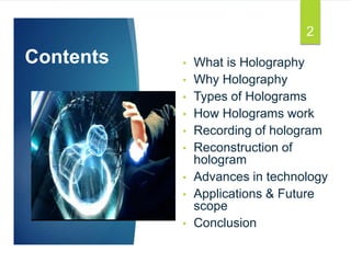 3d holographic projection ppt | PPTX