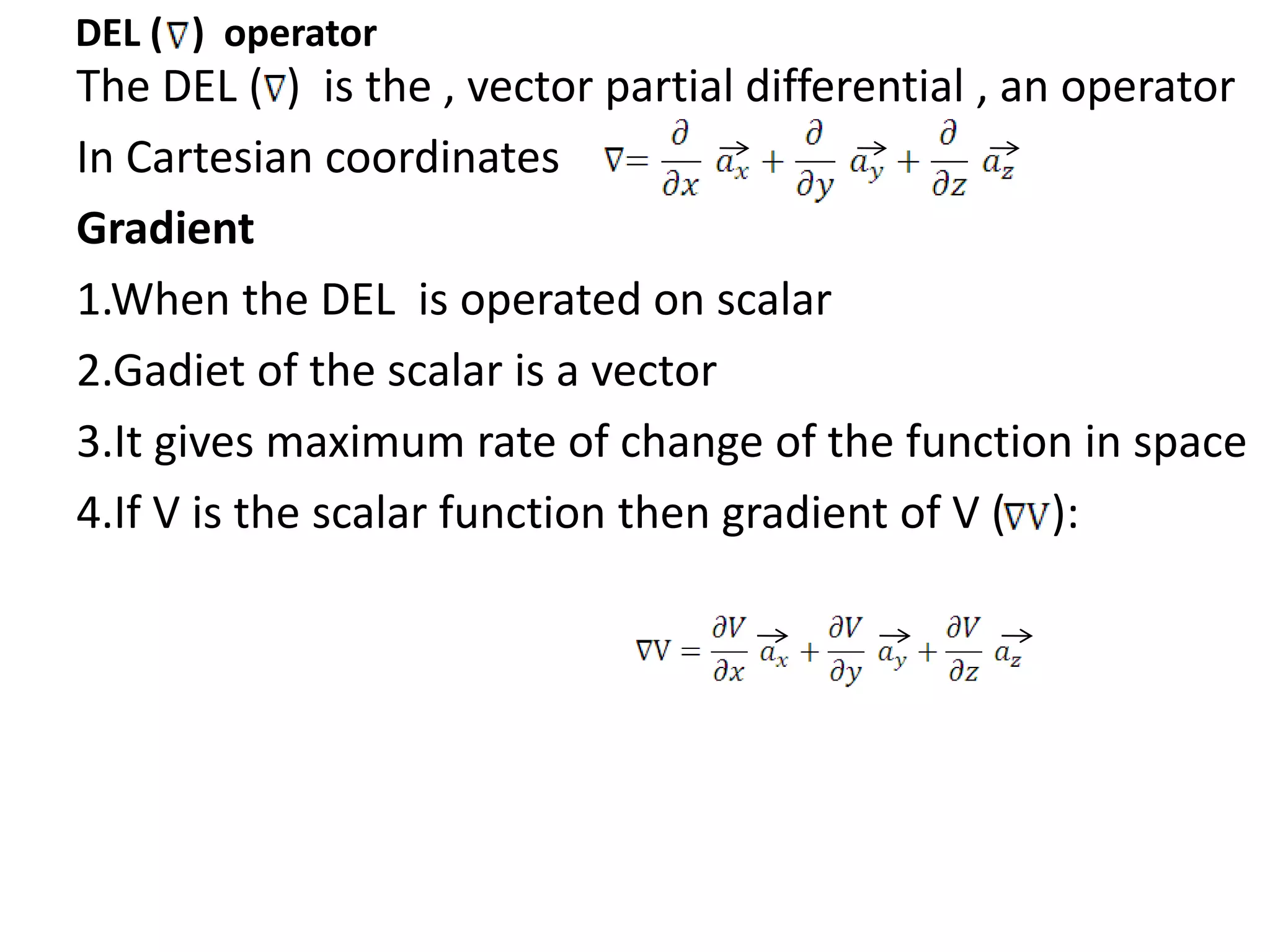 Vector operators | PPTX