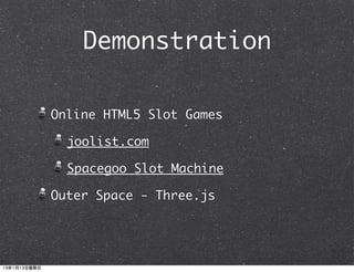 3 d html5 game | PPT