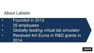 EdTech Europe 2015 [Track 3]: [Labster], ([Maaroof Fakhri], [Scientific ...