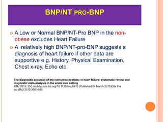 Diagnosing heart failure in patients with & without copd | PPT
