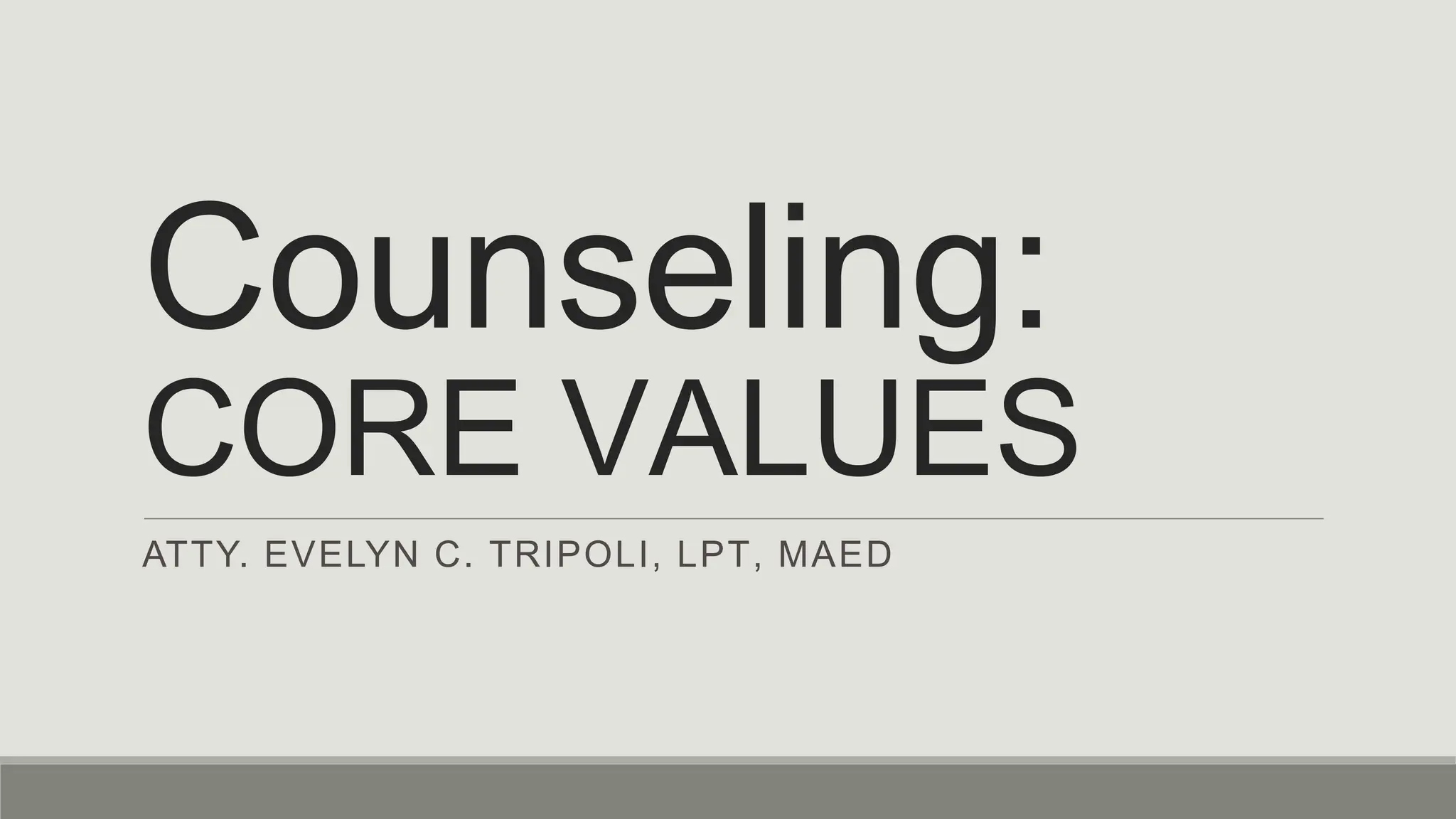 3_DIASS-Core-Values-of-Counseling.pdffff | PDF