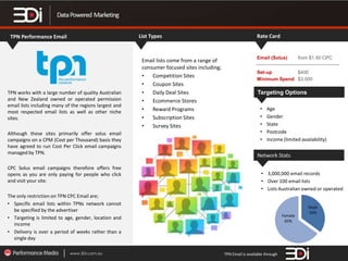 Email Advertising Services | PPTX | Email | Internet