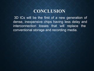 3D IC -converted Computer Science and Techonology | PPT