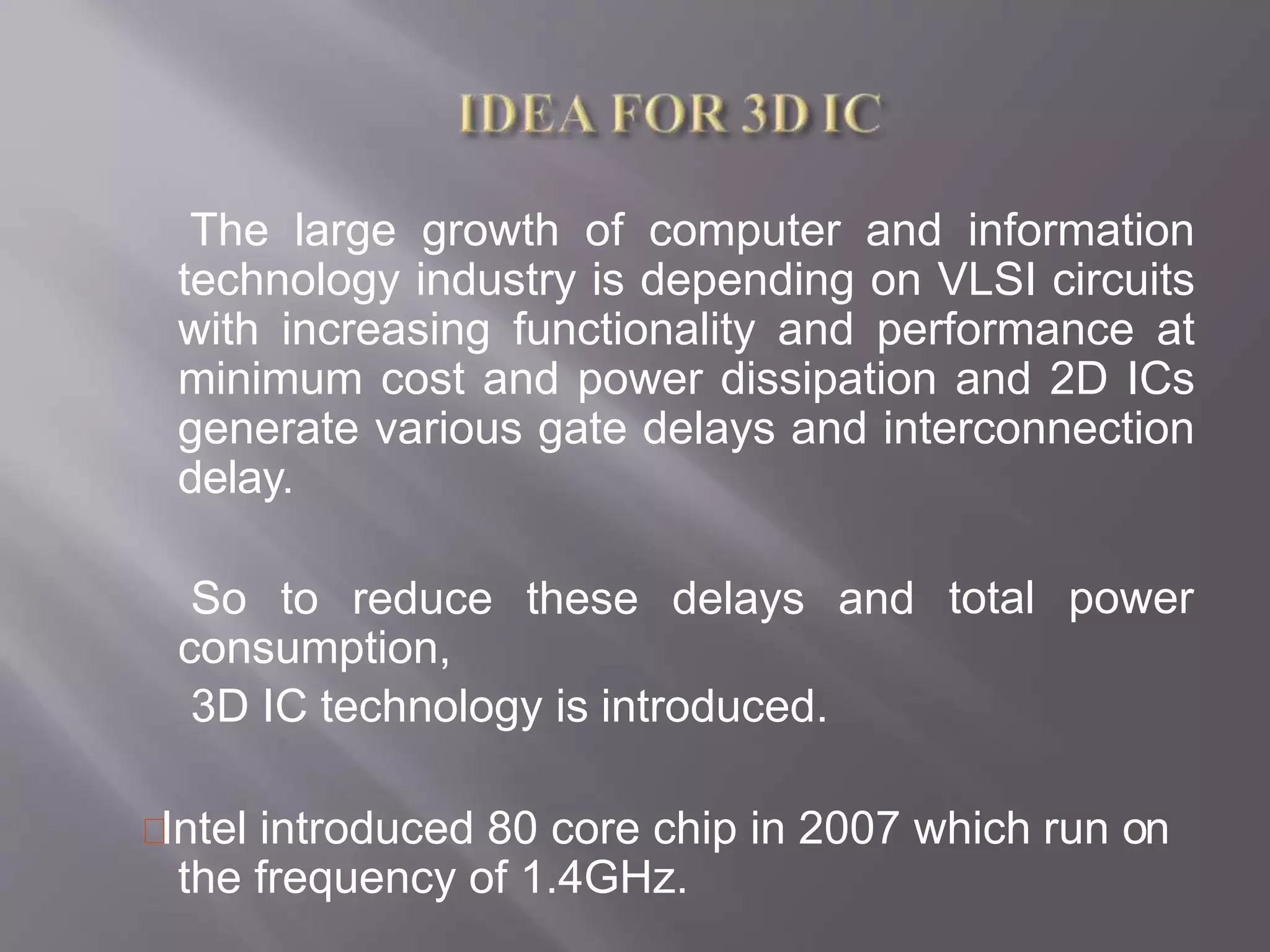 3 d ic seminar ppt | PPTX