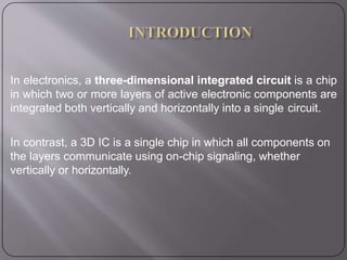3 d ic seminar ppt | PPTX
