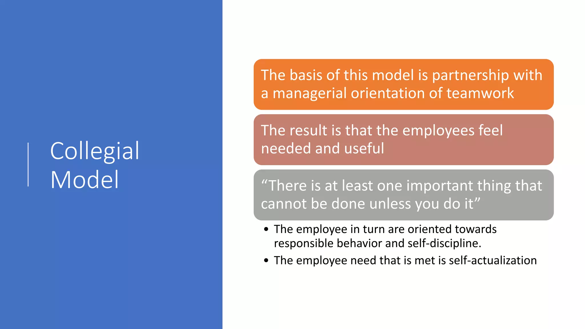 3 different models of organizational behaviour | PPTX