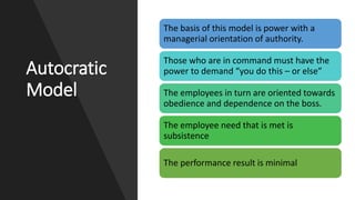 3 different models of organizational behaviour | PPTX | Business ...