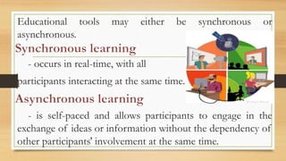 3 different types of educational technology | PPTX