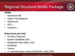 3D Geoscience at GSWA - Klaus Gessner (GSWA) | PPTX