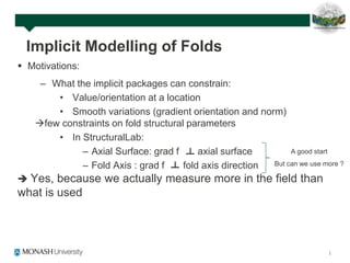 20 years of 3D structural modelling - Laurent Ailleres (Monash University) | PPT