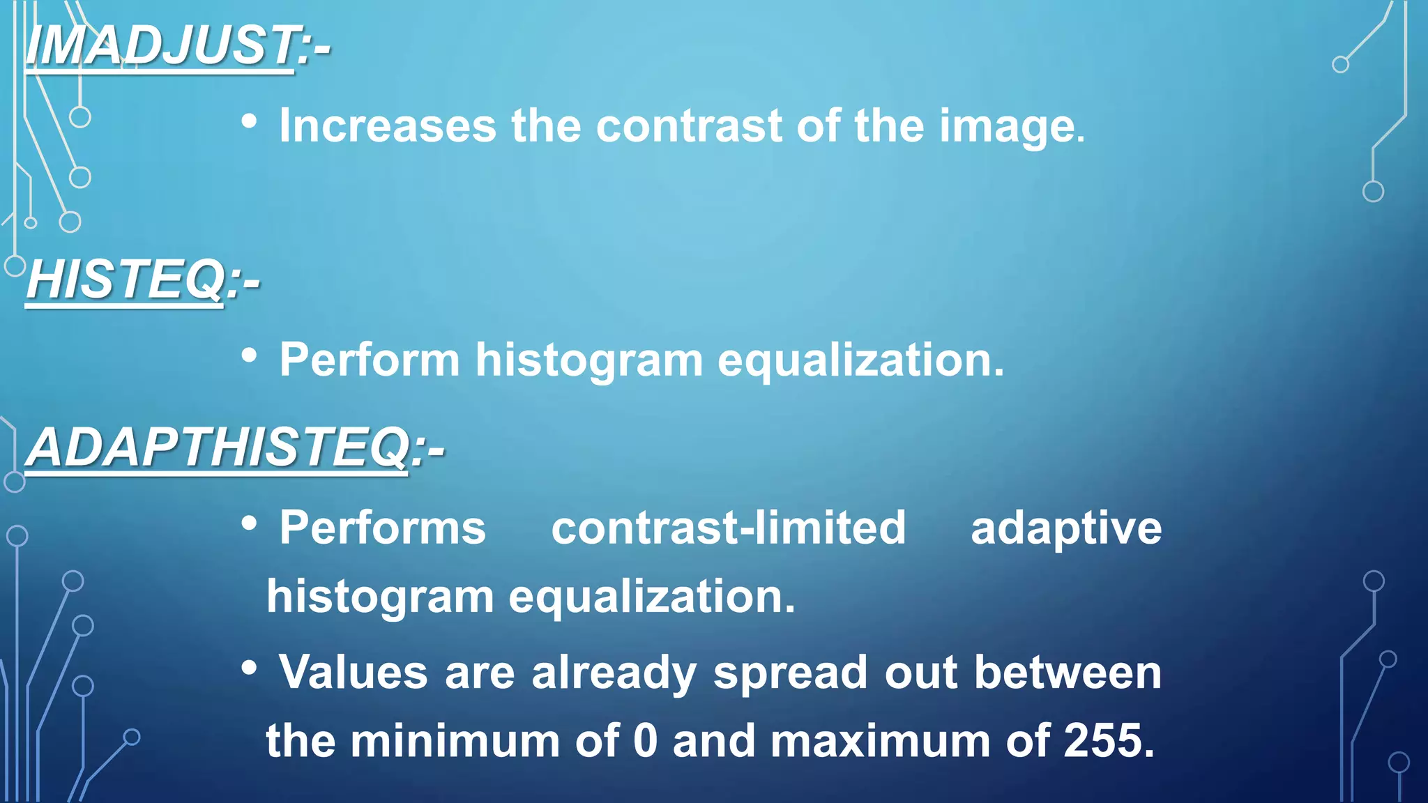 3 d image processsing operations | PPTX