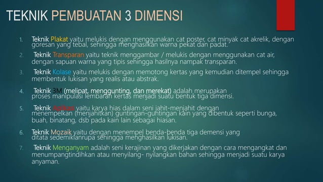 Karya Seni Rupa 3 Dimensi | PPTX