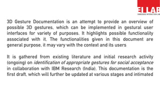 3 dimensional gestures | PPT