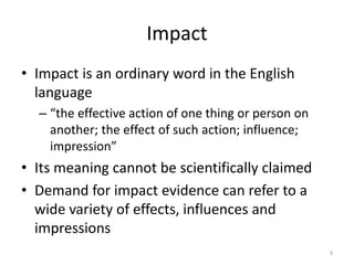 CDI Seminar: 3d impact analysis | PPTX | Science