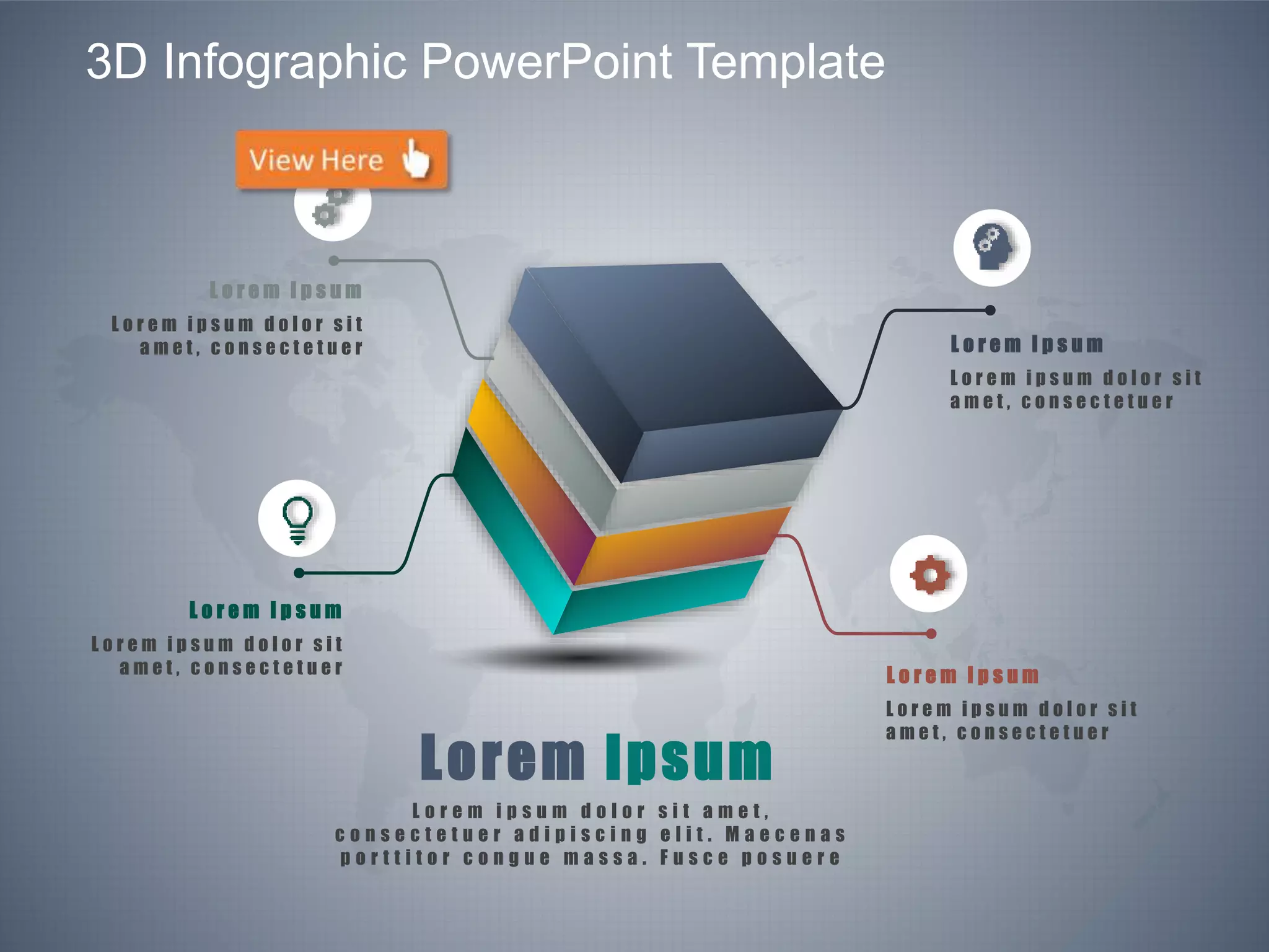 3D Infographic PowerPoint Template | PPT
