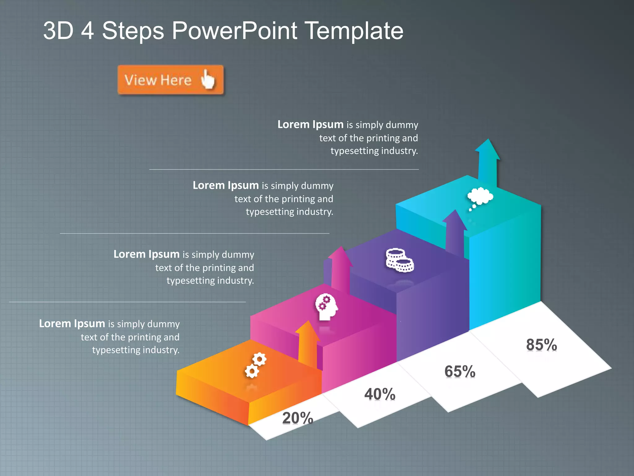 3D Infographic PowerPoint Template | PPTX