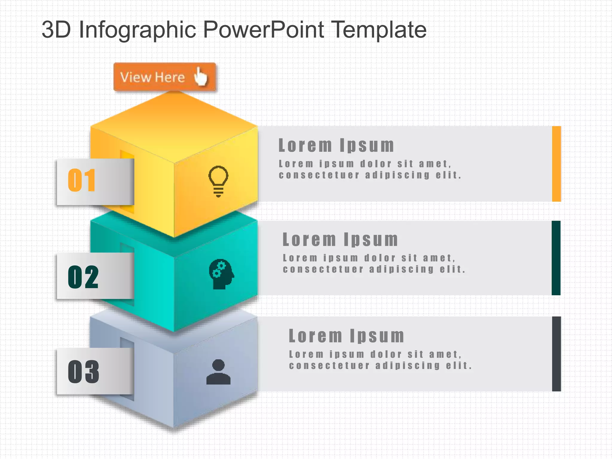 3D Infographic PowerPoint Template | PPTX