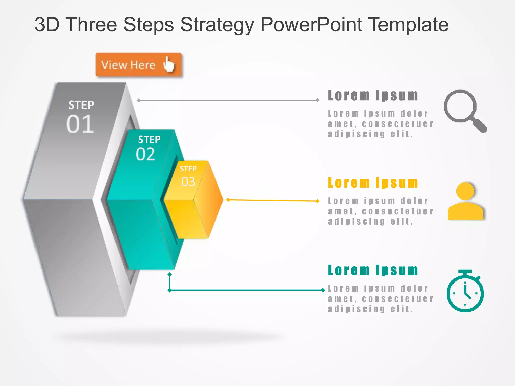 3D Infographic PowerPoint Template | PPTX