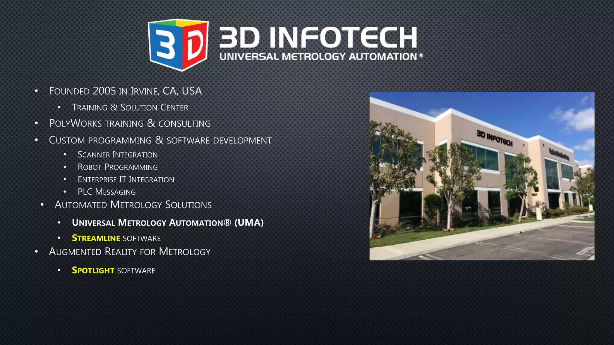 3D Infotech - Universal Metrology Automation Introduction | PPT