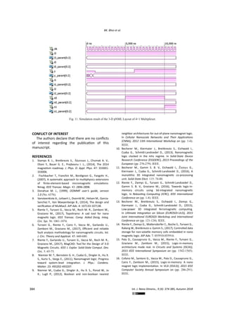 Design of magnetic dipole based 3D integration nano-circuits for future electronics application ...