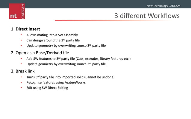 SOLIDWORKS 3D Interconnect | PPT