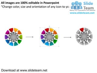 3 d interconnected circular puzzle pieces 10 stages powerpoint ...
