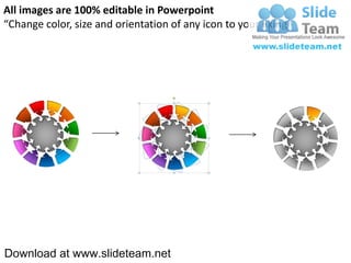 3 d interconnected circular puzzle pieces 11 stages powerpoint ...