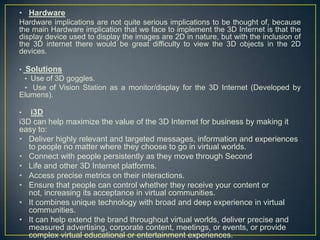 3D Internet | PPTX