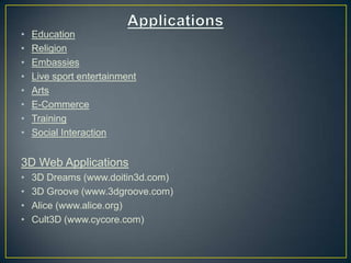 3D Internet | PPTX