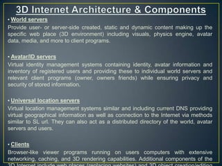 3D Internet | PPTX