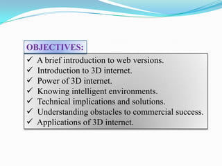 3d internet | PPT | Free Download