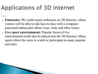 3D Internet Seminar PPT - OECLIB | PPTX