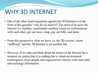 3D Internet | PPT