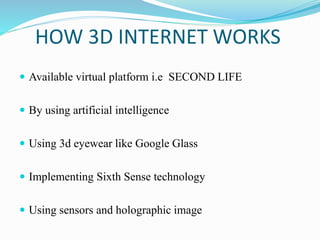 3D Internet | PPT