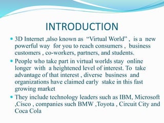 3D Internet | PPT