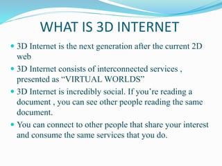 3D Internet | PPT
