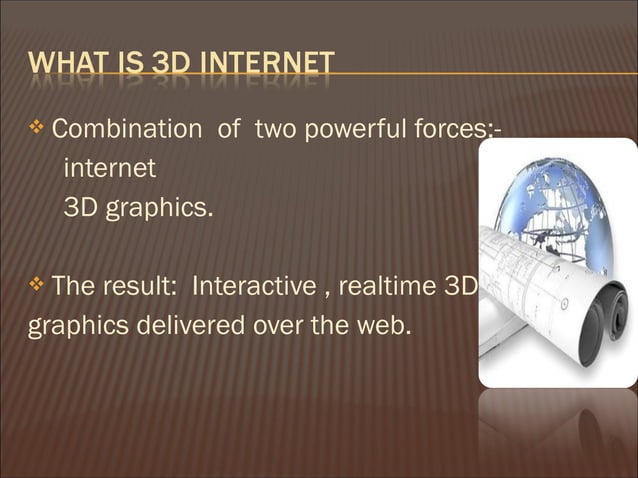 3d internet ppt | PPT