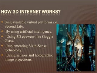 3d internet ppt | PPT