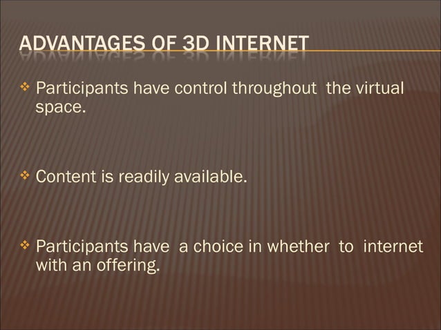 3d internet ppt | PPT