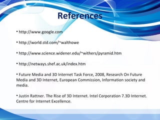 3d internet ppt.pdf | 3-D Graphics | Computer Software and Applications