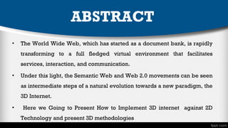 3D Internet | PPT