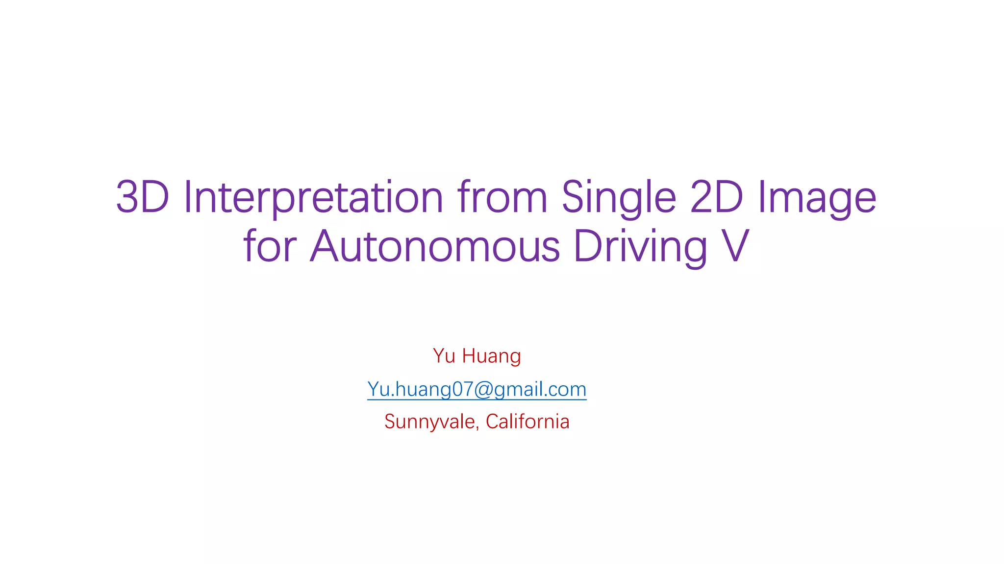 3-d interpretation from single 2-d image V | PDF