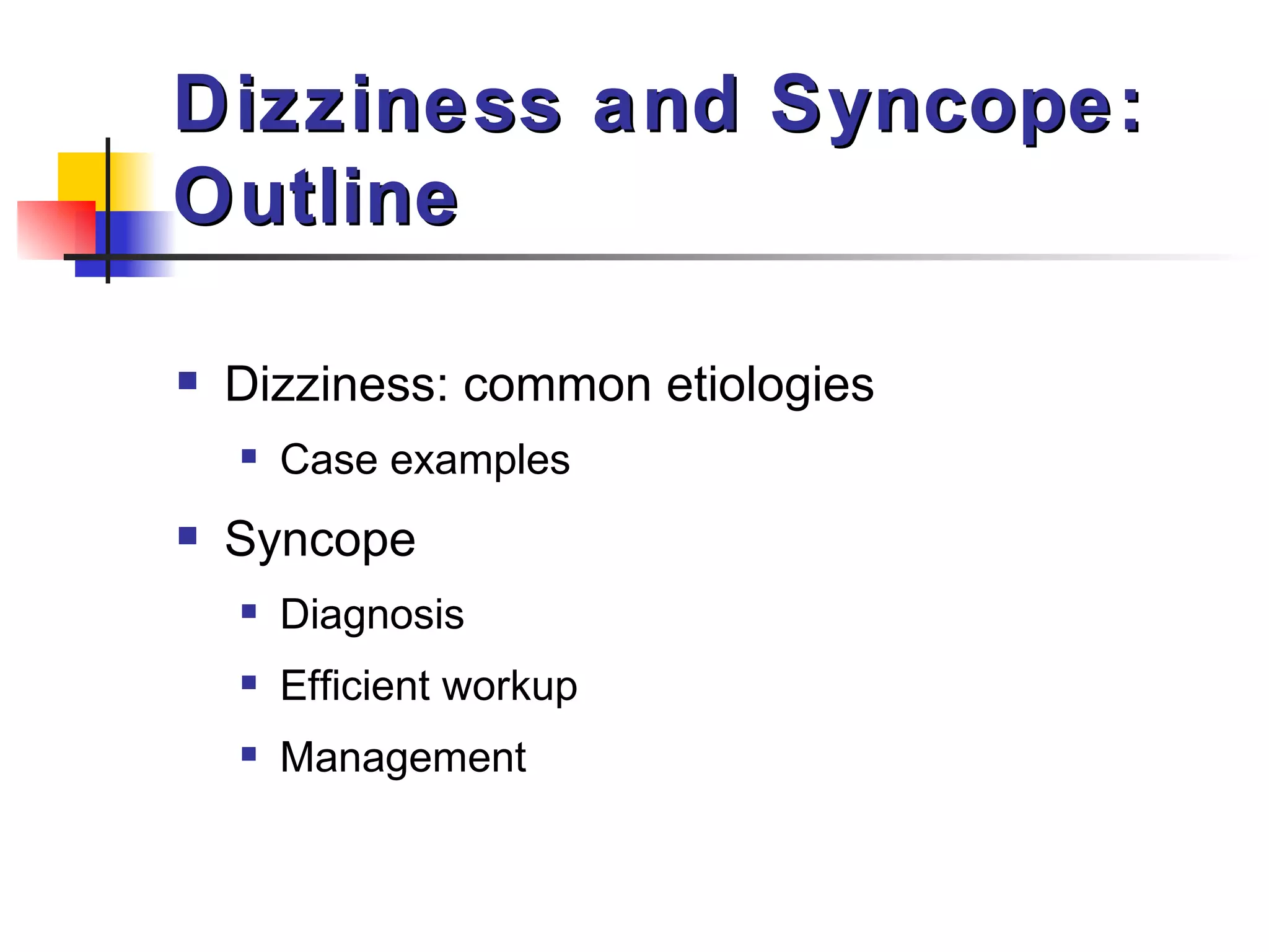 3 Dizziness And Syncope. Karen Hauer, Md | PPT