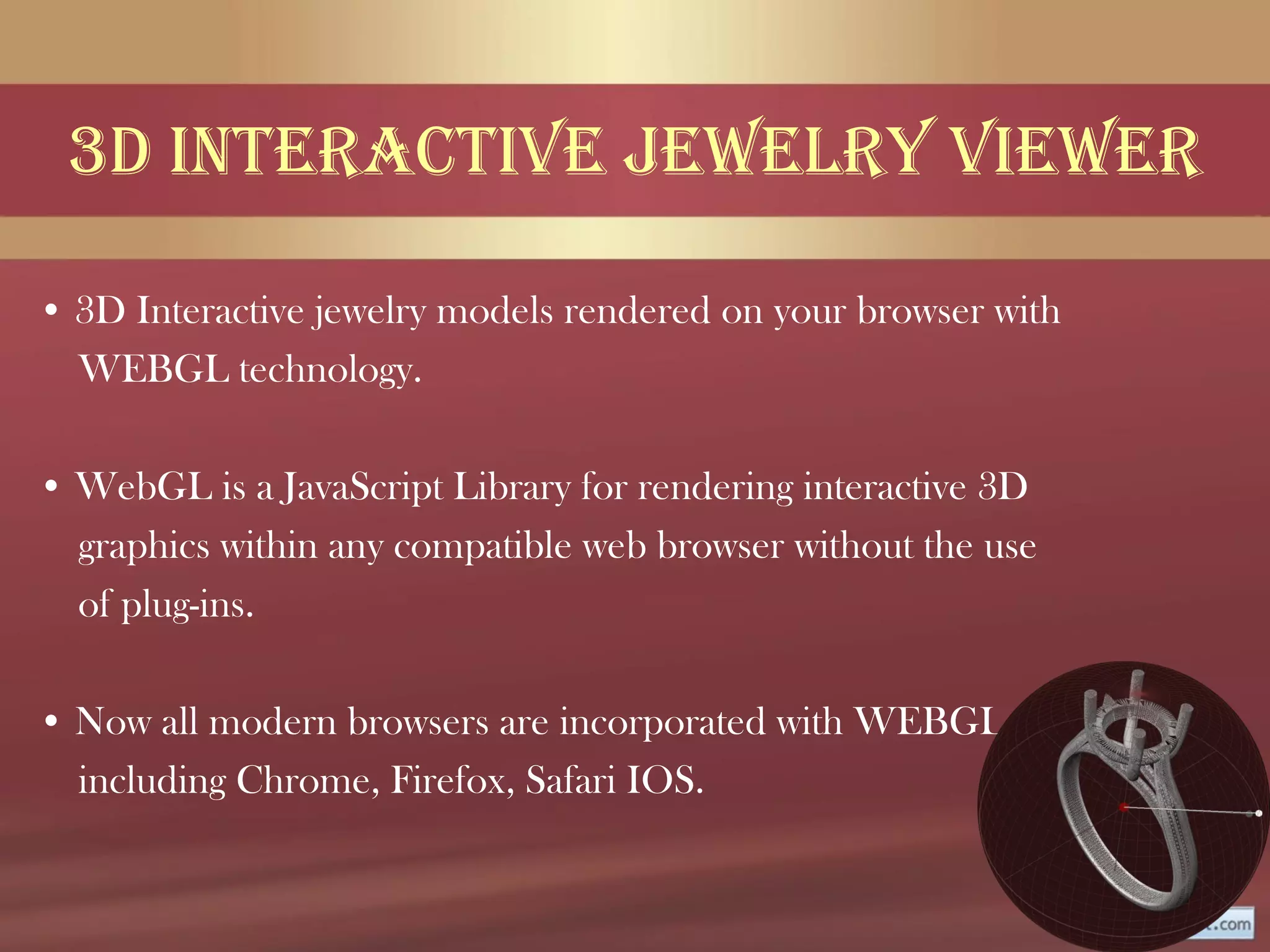 3D Interactive Jewelry Viewer | PPT